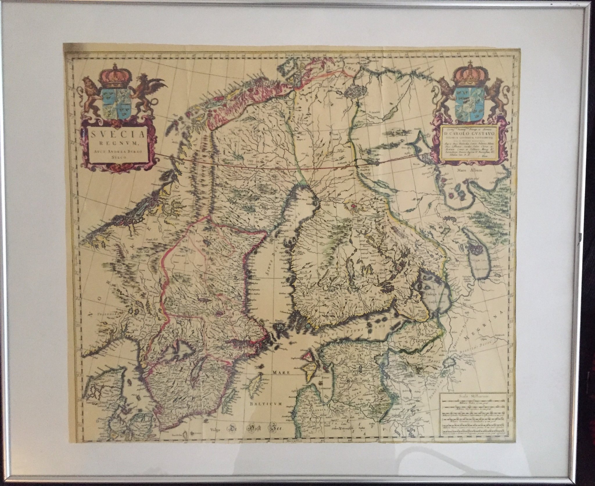 Karta över Sverige under Stormaktstiden, Johann.. | Köp på Tradera ...