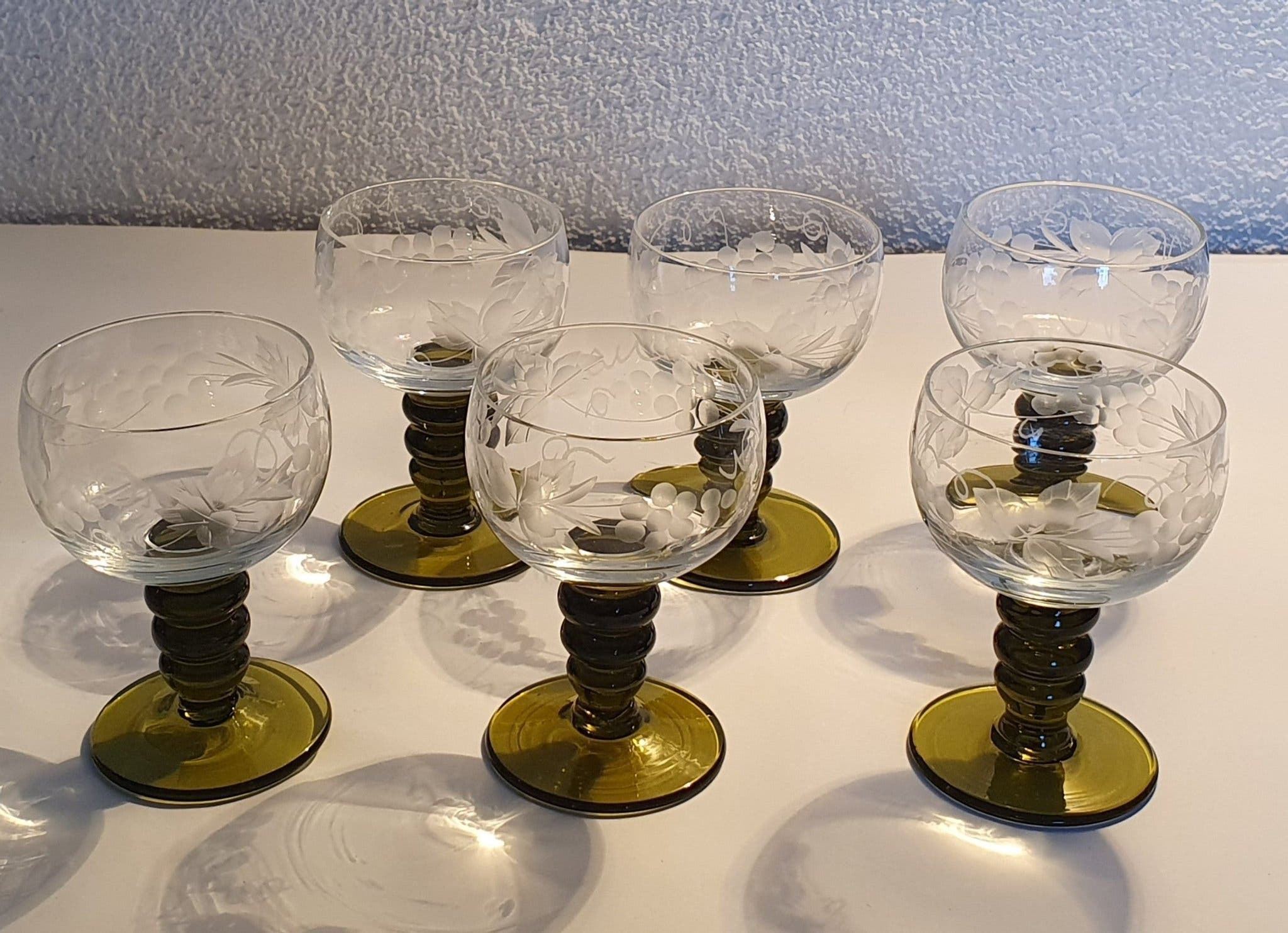 VINTAGE REMMARE GLAS VINRANKOR KRISTALL MCM COR.. | Köp på Tradera ...