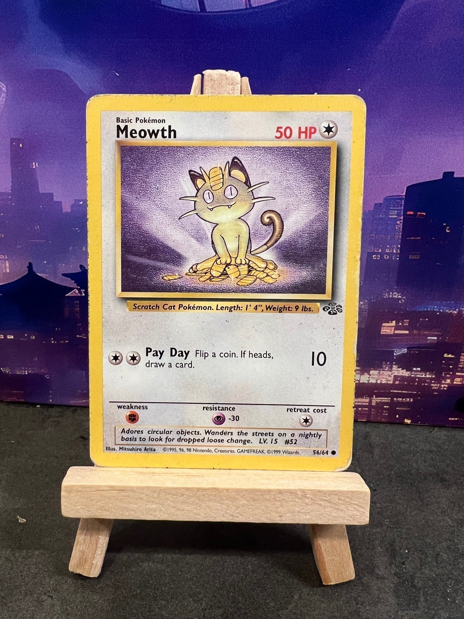 Pokémon kort | Jungle | Meowth 56/64 | Köp på Tradera (699707843)