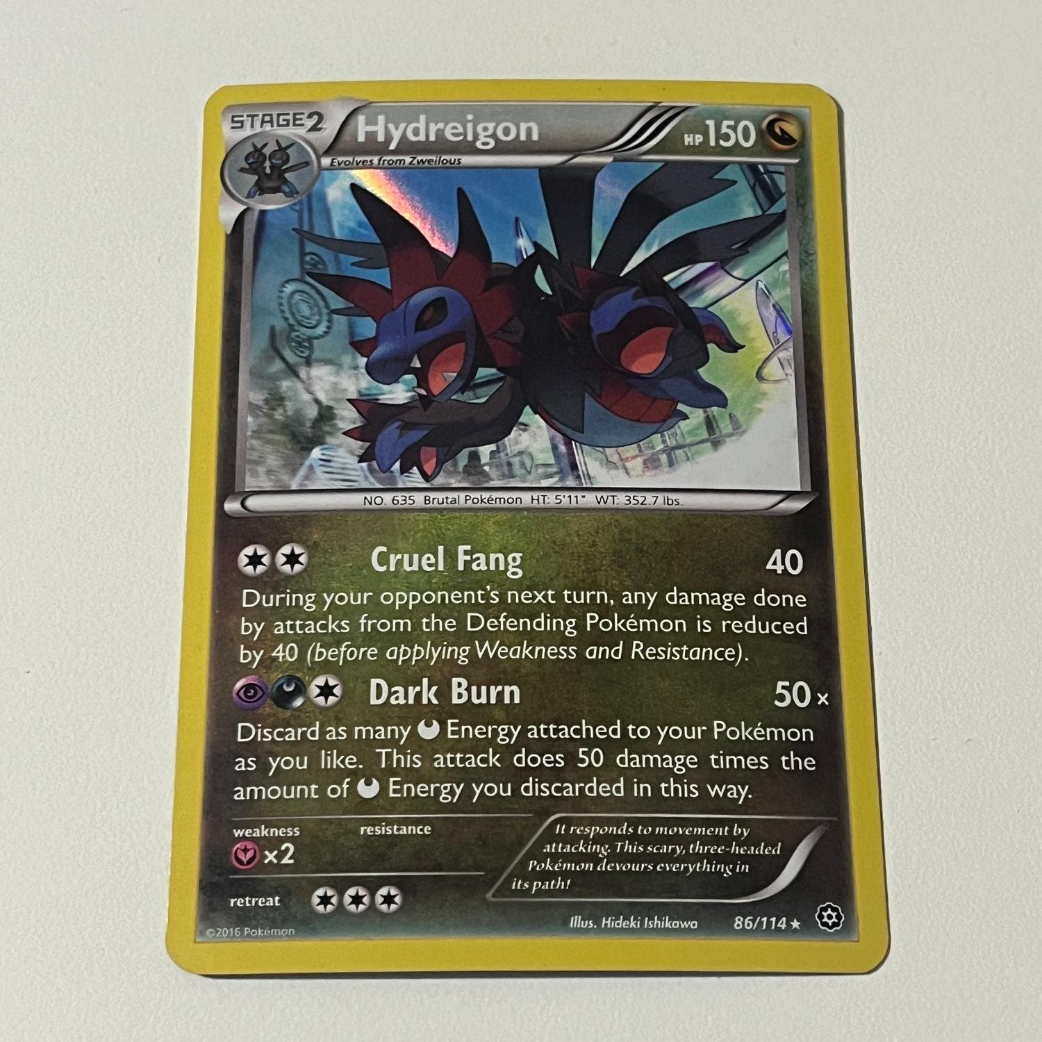 Hydreigon - 86/114 Steam Siege - Holo Rare - Po.. | Köp på Tradera ...