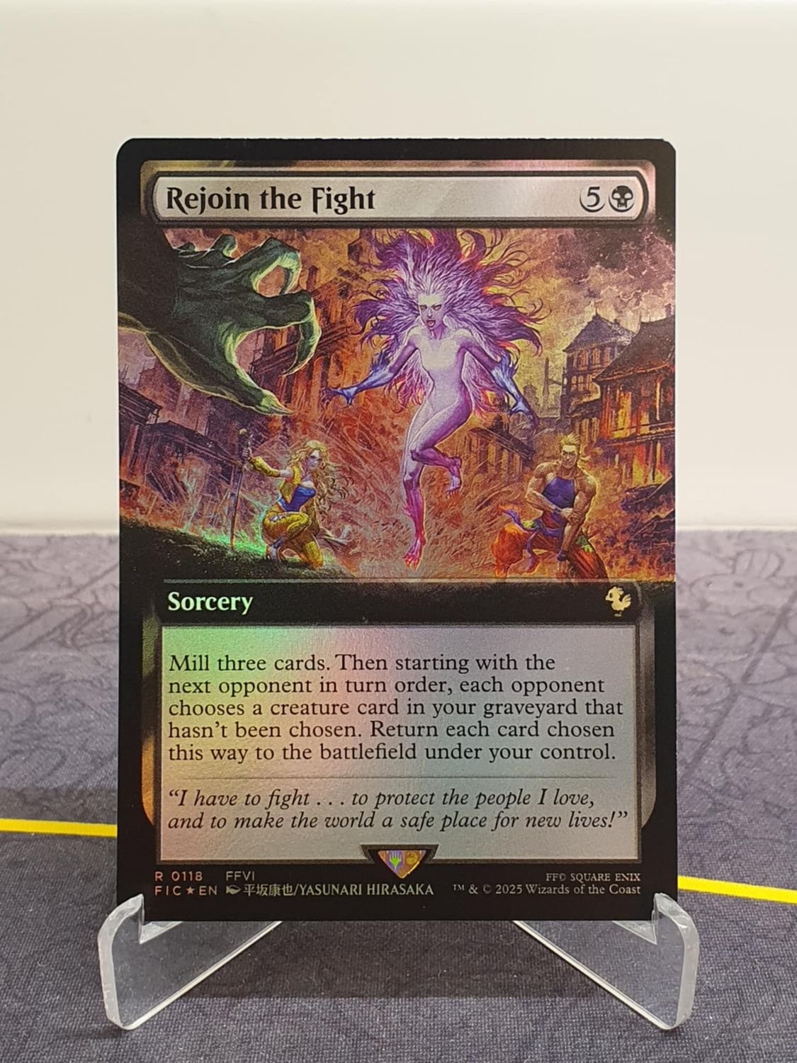 REJOIN THE FIGHT 118 - Holo Rare Extended Art | Köp på Tradera (682093689)