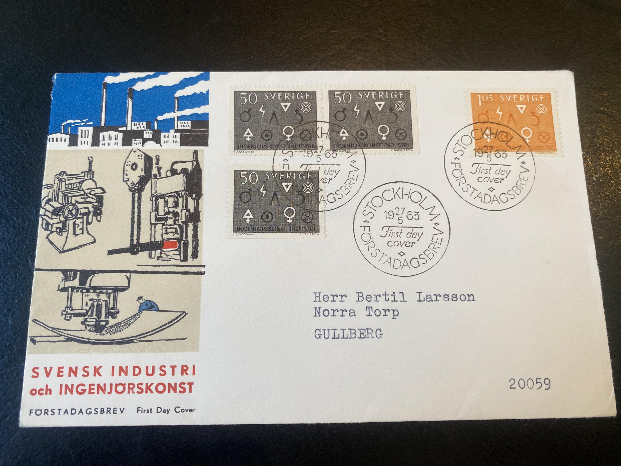 Se produkter som liknar FDC Sverige vinjett 1963 27/5.. på Tradera ...