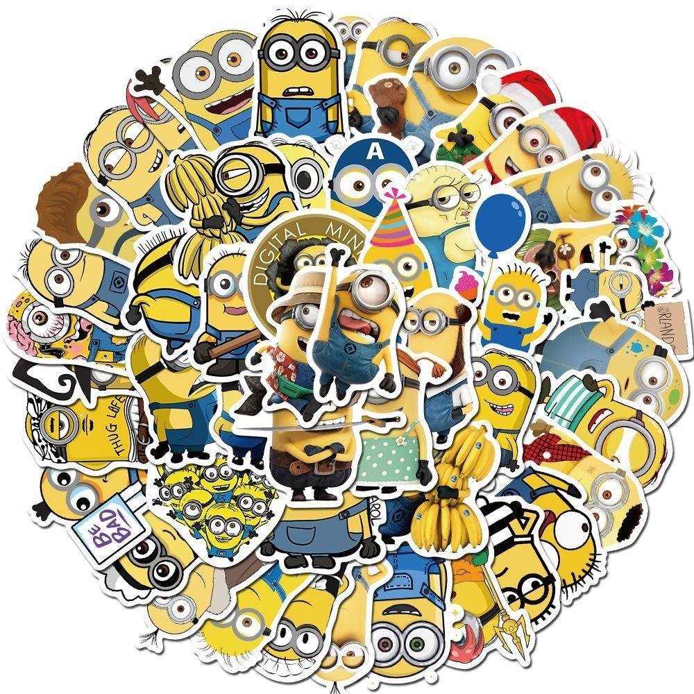 50 st Minions-klistermärken – Roliga & Färgglada | Köp på Tradera ...