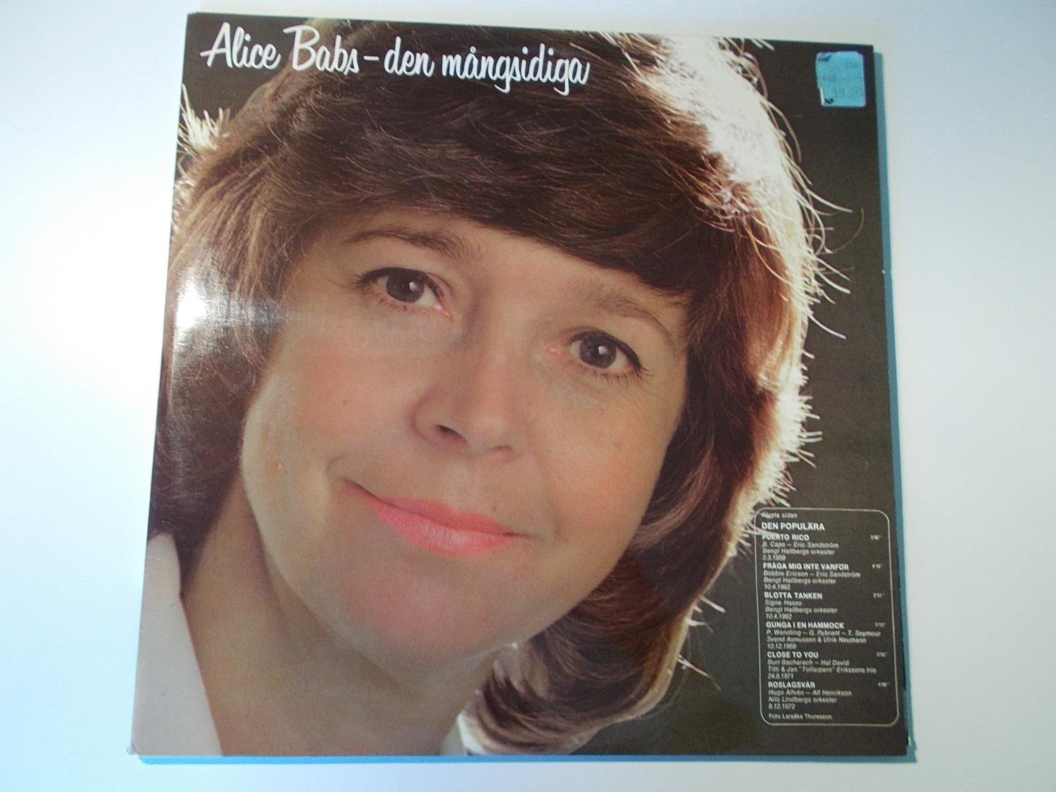ALICE BABS - Den mångsidiga, .. | Köp från swedishvinyl på Tradera ...
