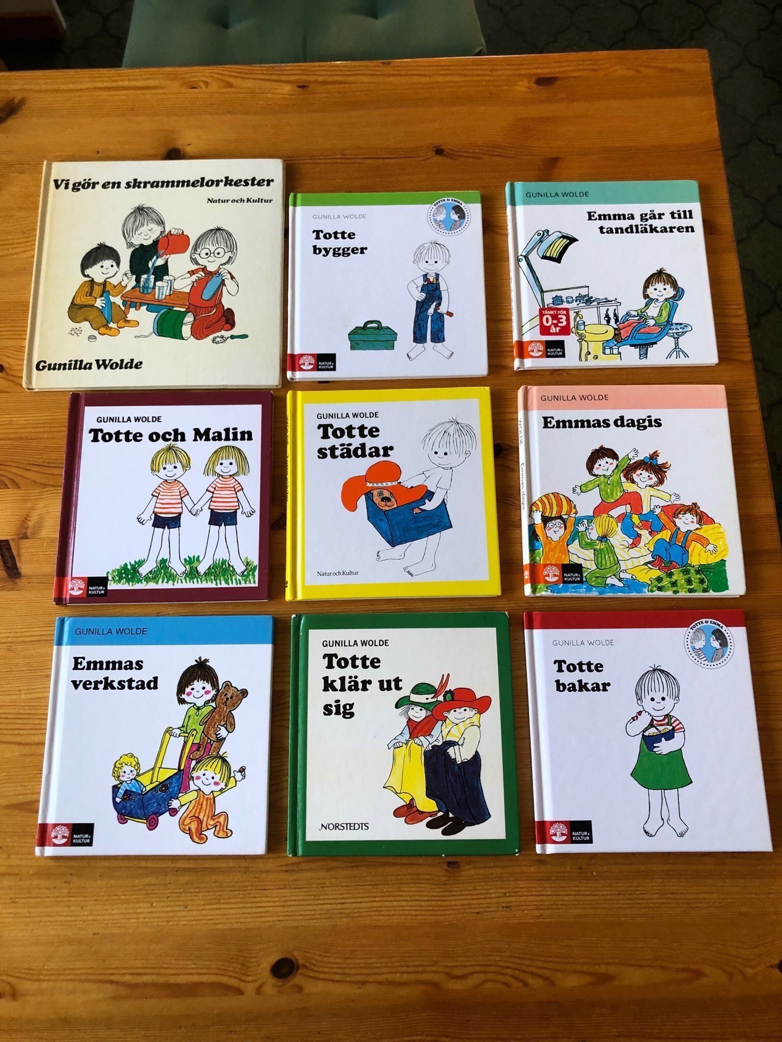 Nio småbarnsböcker av Gunilla Wolde om Totte, E.. | Köp på Tradera ...