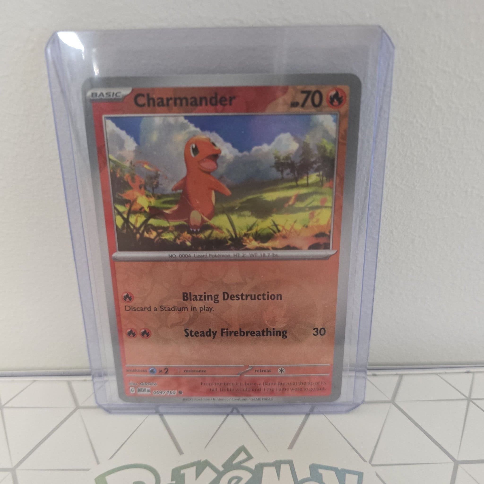 Charmander Pokémonkort MEW 004/165 Costco 151 M.. | Köp på Tradera ...