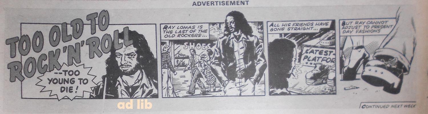 JETHRO TULL - COMIC STRIP, TOO OLD, TIDNINGSANN.. | Köp på Tradera ...