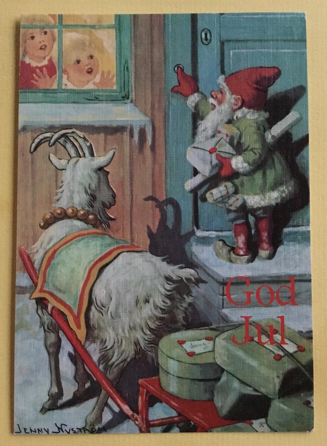 Julkort Tomte JENNY NYSTRÖM | Köp på Tradera (569182374)
