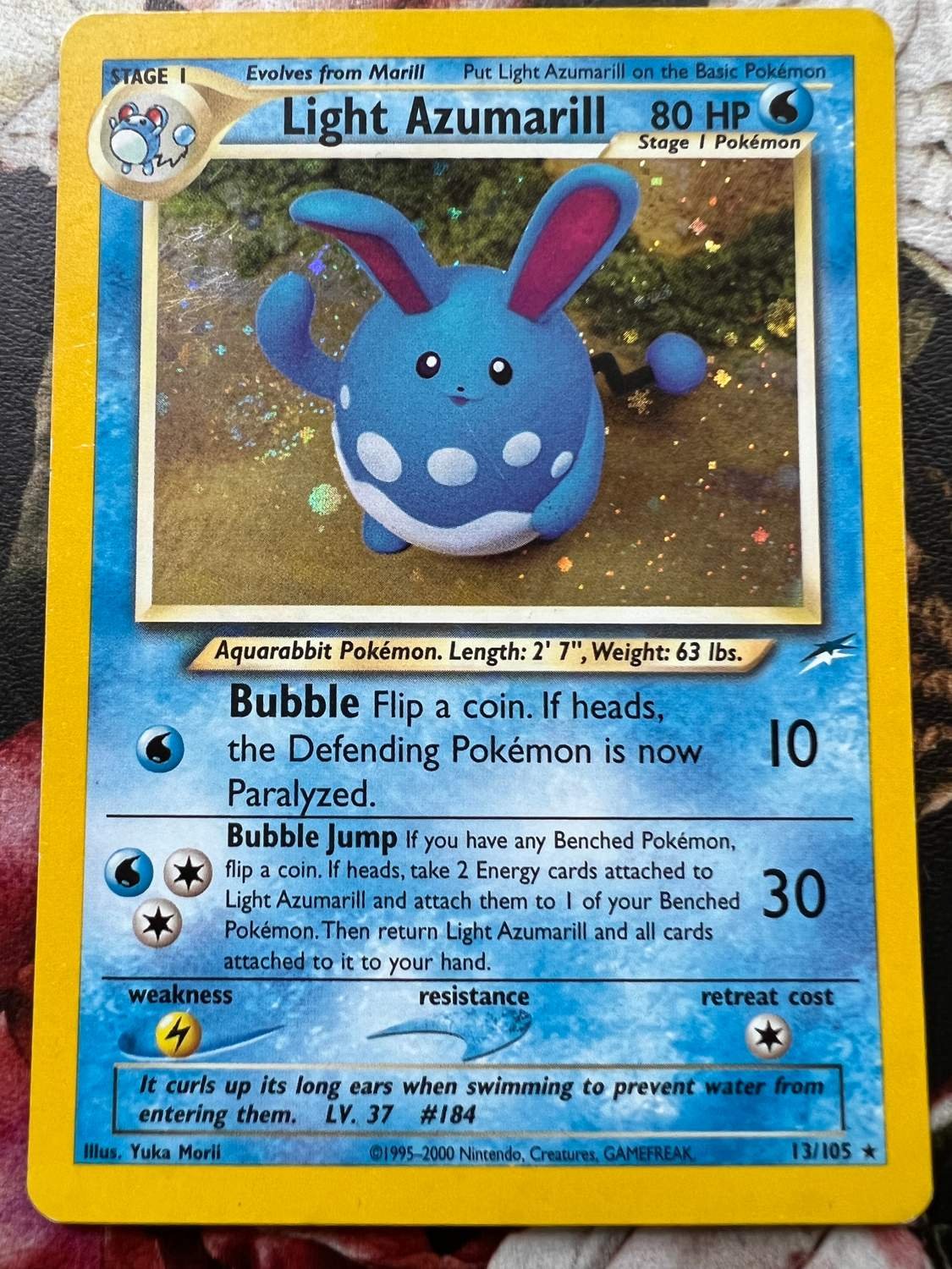 Light Azumarill, Holo, 13/105, Neo Destiny - Po.. | Köp på Tradera ...
