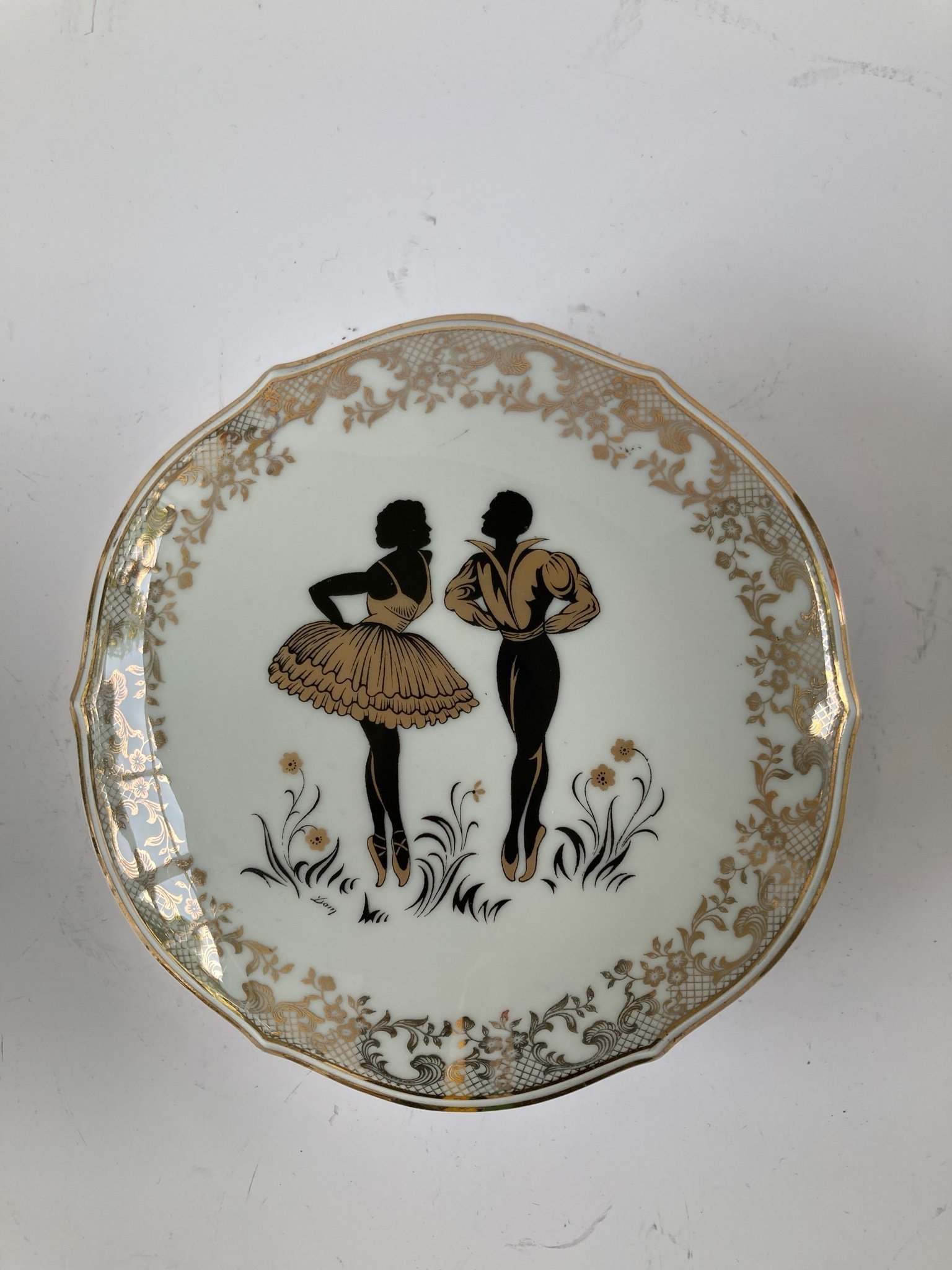 A C Limoges France, lockskål, burk med lock | Köp på Tradera (684796014)