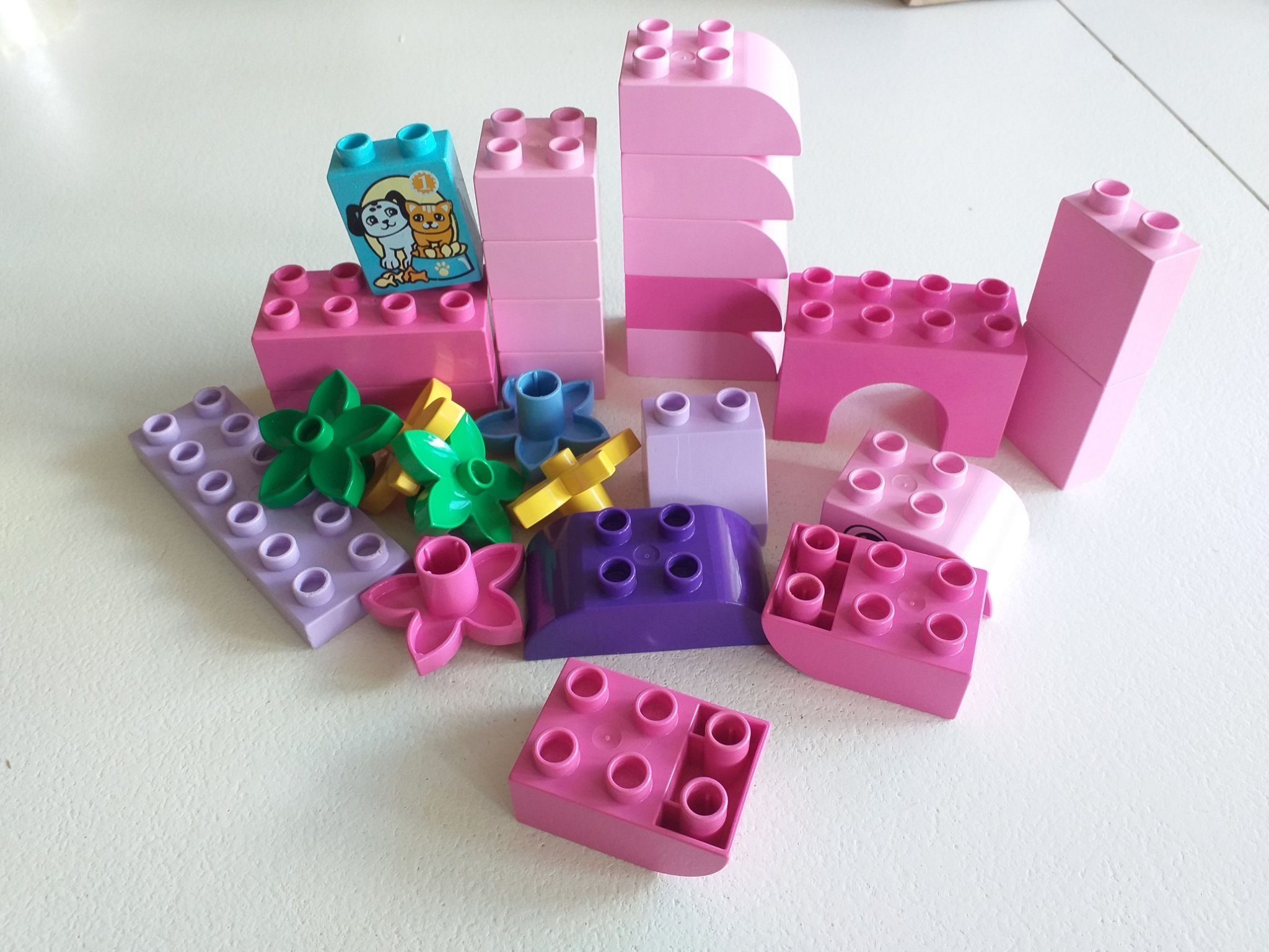 Legopaket rosa/lila Duplo lego. (407522765) ᐈ Köp på Tradera