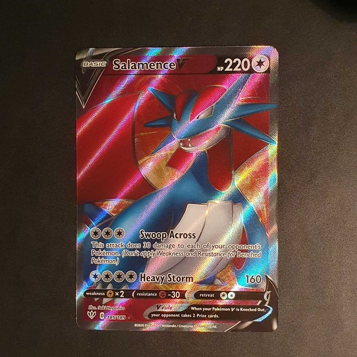 Pokemon Salamence V 185/189 Darkness Ablaze | Köp på Tradera (700002564)