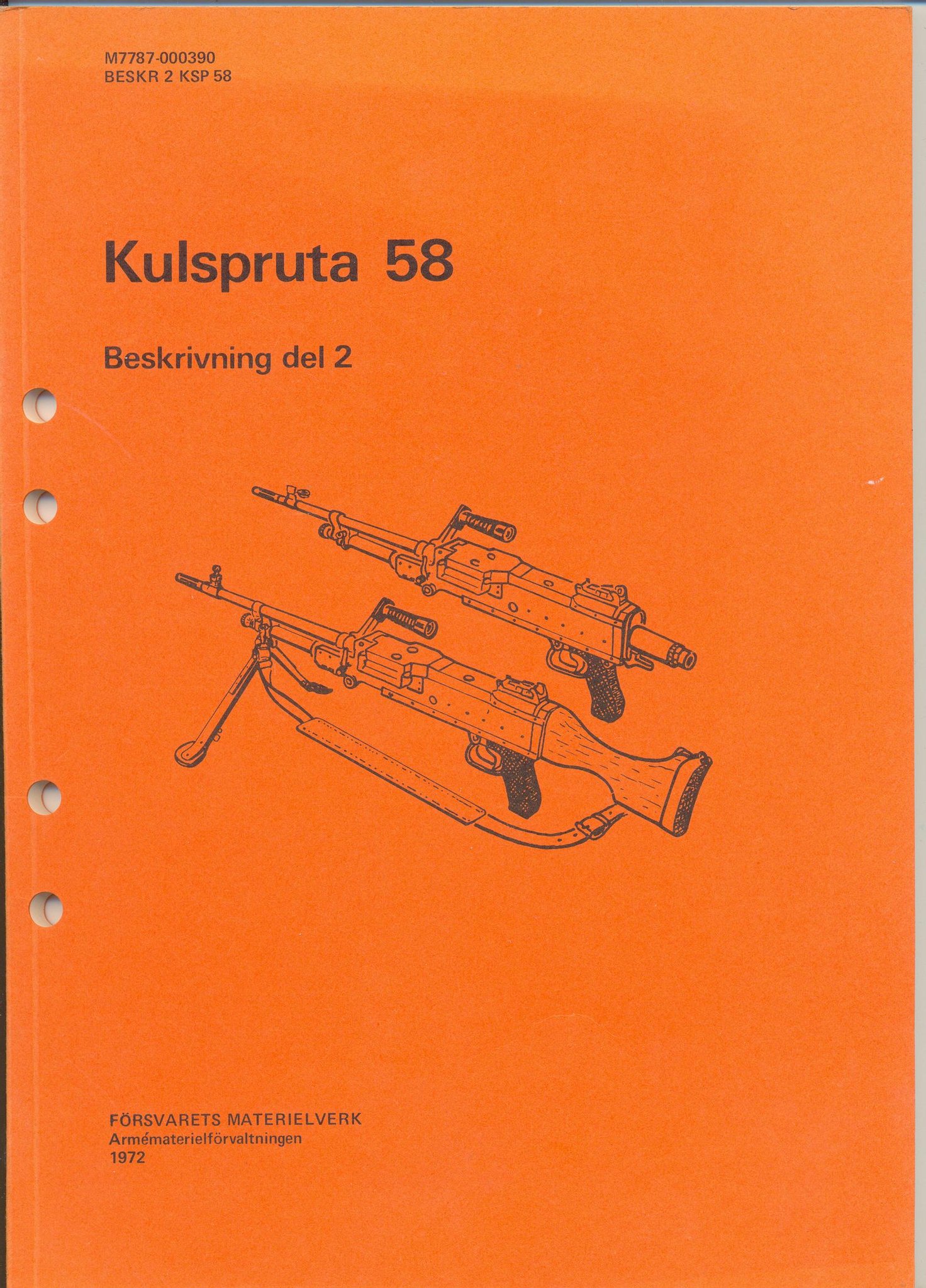 Se produkter som liknar Kulspruta 58. 1972. 30x21 cm... på Tradera ...