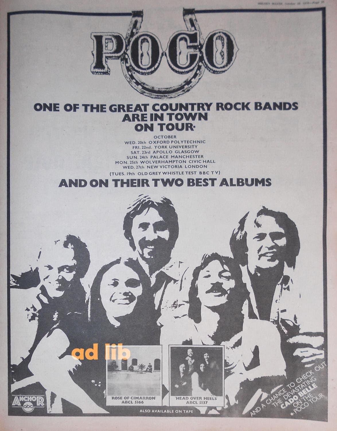 POCO - GREAT COUNTRY ROCK BAND ON UK TOUR, STOR.. | Köp på Tradera ...