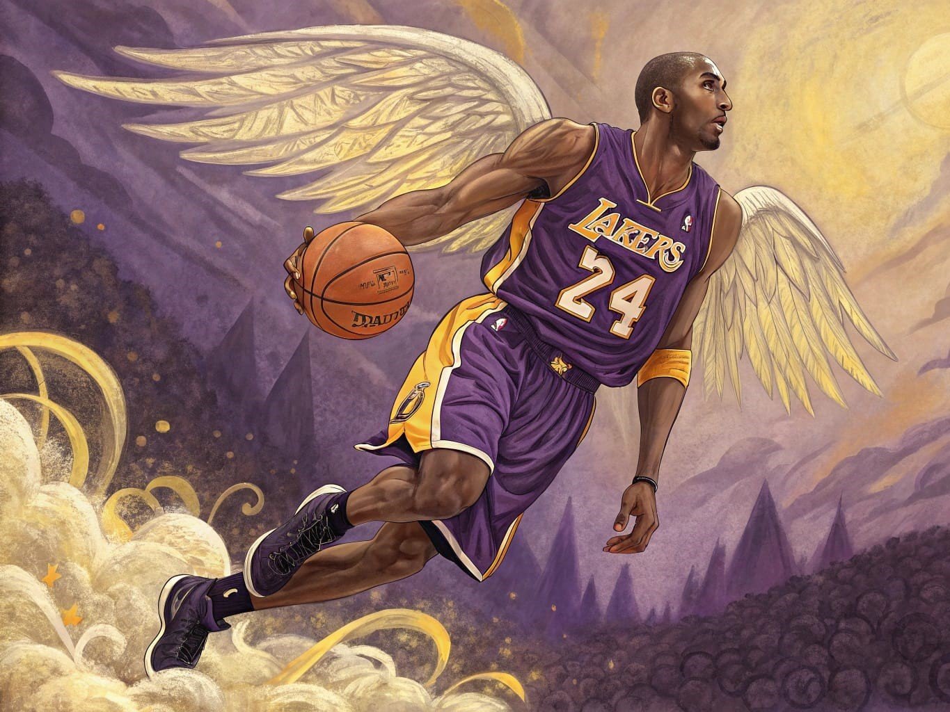 Kobe Bryant Team Heave.. | Köp från KonstgalleriYlikomi på Tradera ...