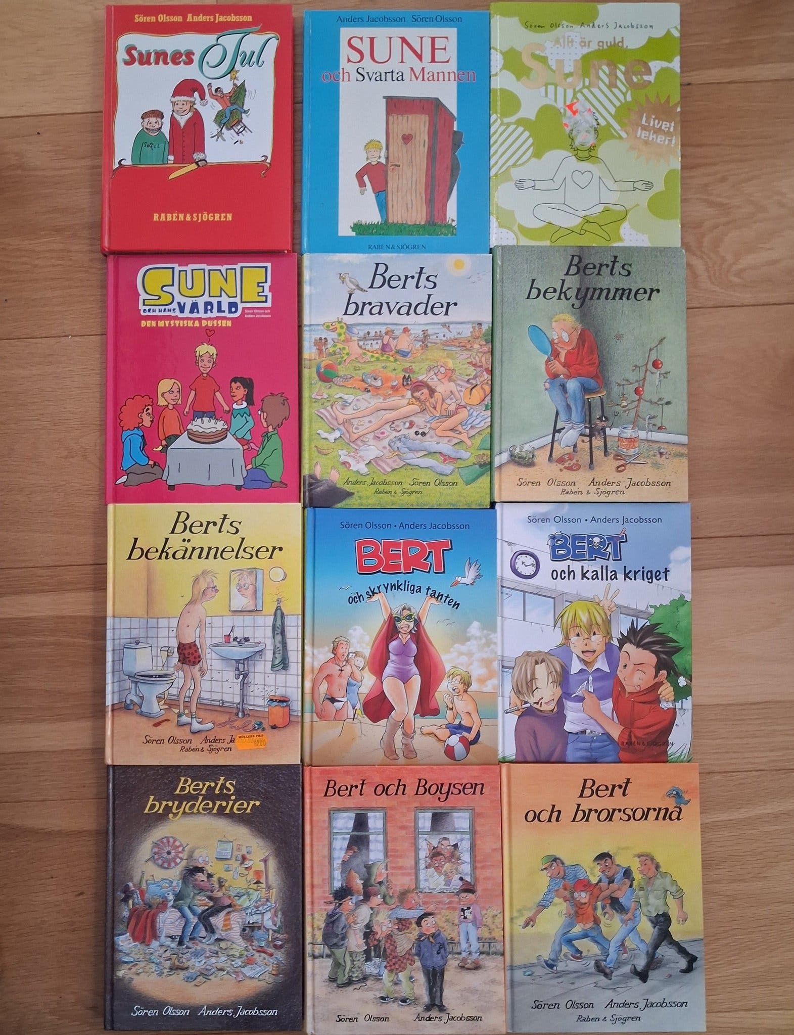 12 Samling av Bert och Sune Böcker Sören Olsson.. | Köp på Tradera ...
