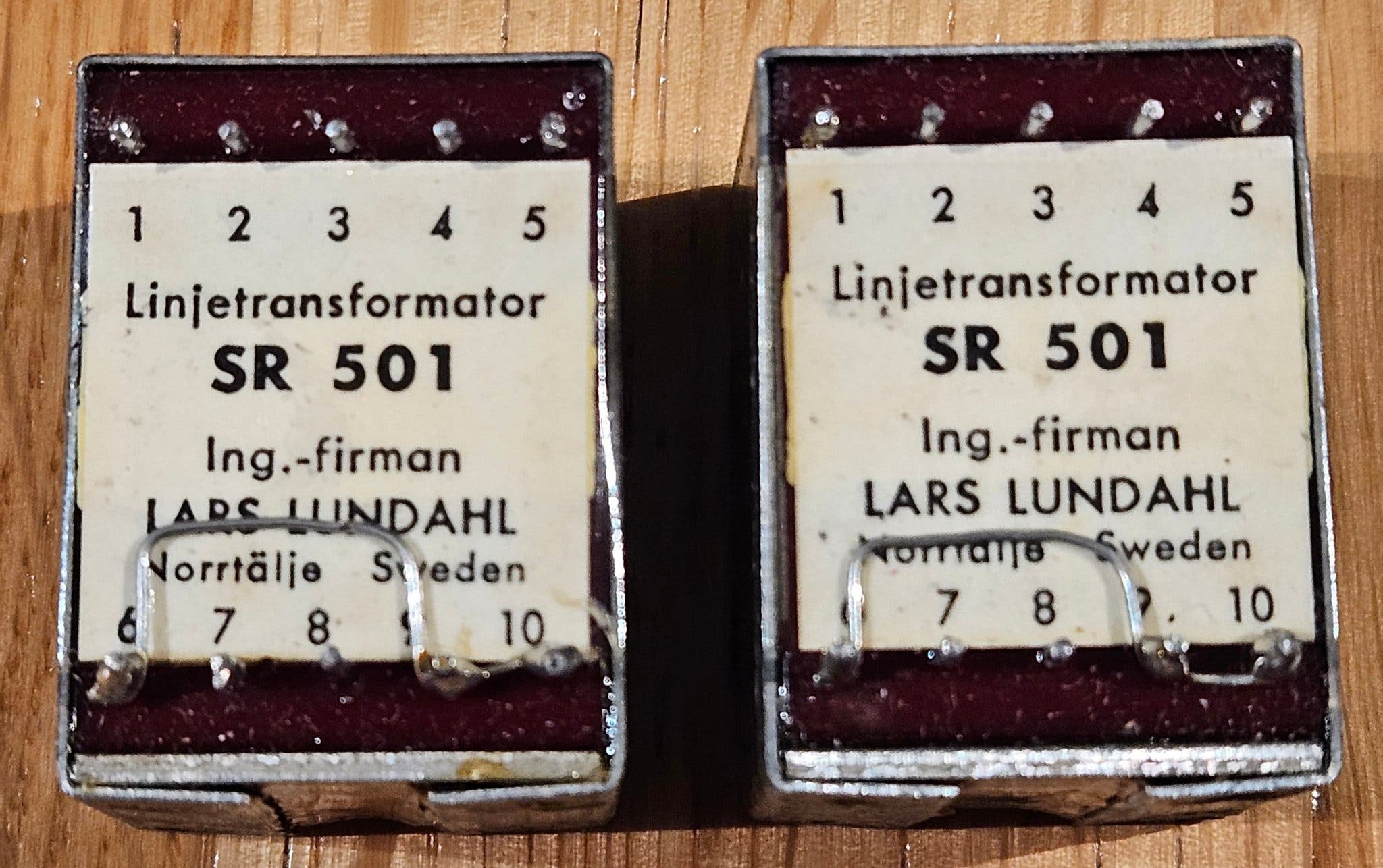 2 st Linjetransformator SR 501 Lundahl Transfor.. | Köp på Tradera ...