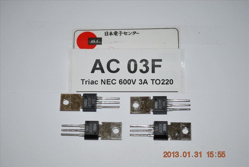 Triac AC03F 600V 3A 4 stycken | Köp från romca2 på Tradera (664435941)
