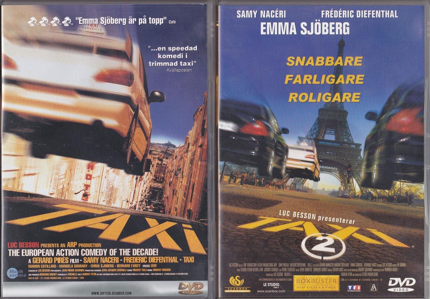 DVD x2 / Taxi 1&2 / Samy Nacéri, Emma Sjöberg, .. | Köp på Tradera ...