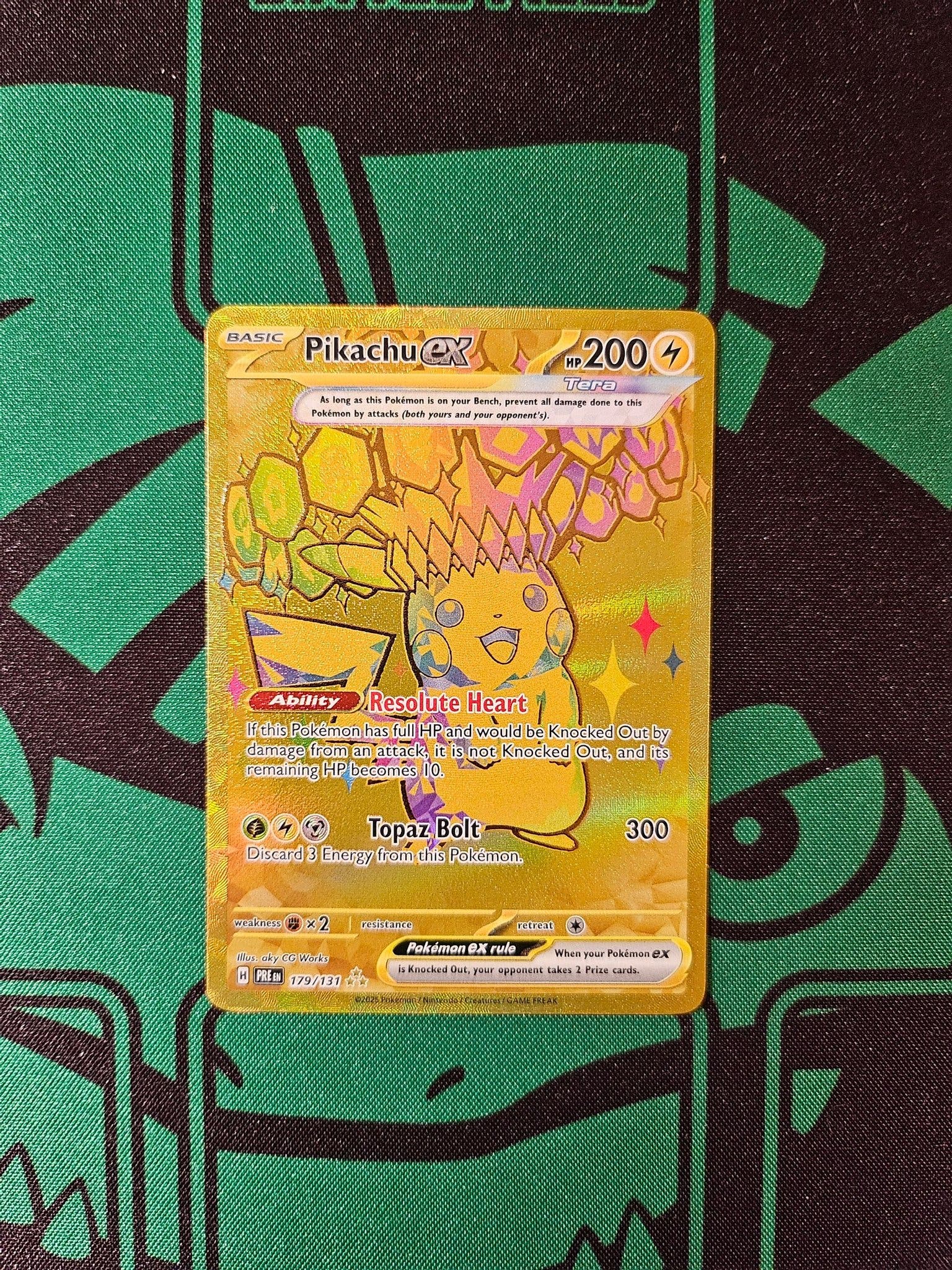 Pikachu ex - Gold - Hyper Rare - Prismatic Evol.. | Köp på Tradera ...