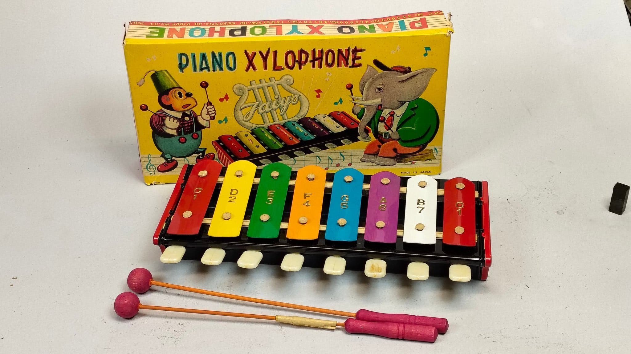 Xylophone leksaks Vintage Piano - Taiyo, Japan .. | Köp på Tradera ...