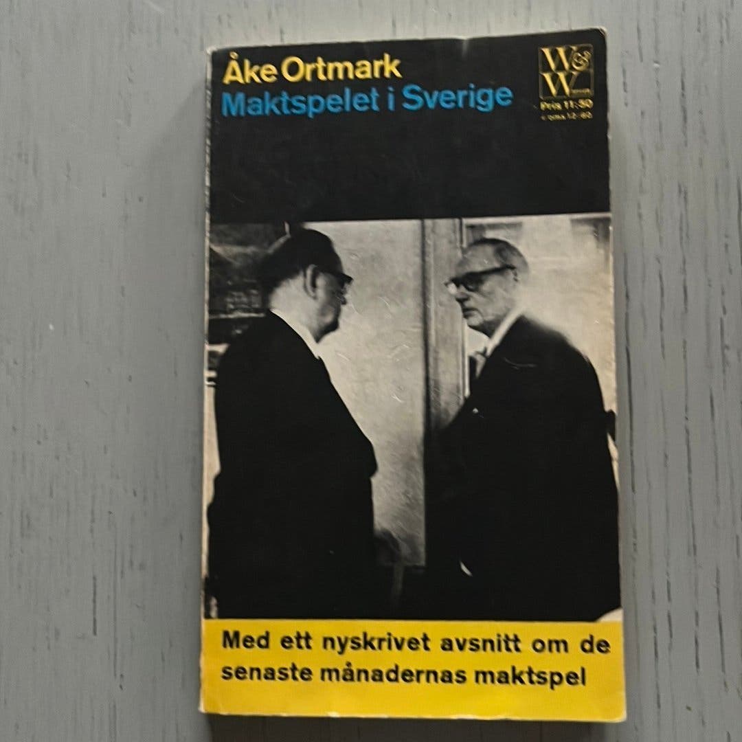 Se produkter som liknar Maktspelet i Sverige - Åke Or.. på Tradera ...