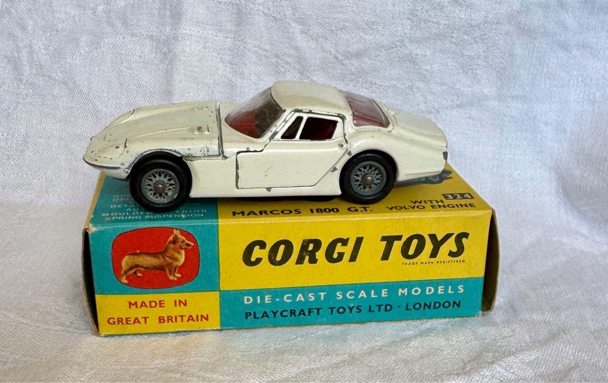 Corgi Toys Marcos 1800 GT med Volvo Motor | Köp på Tradera (690134574)