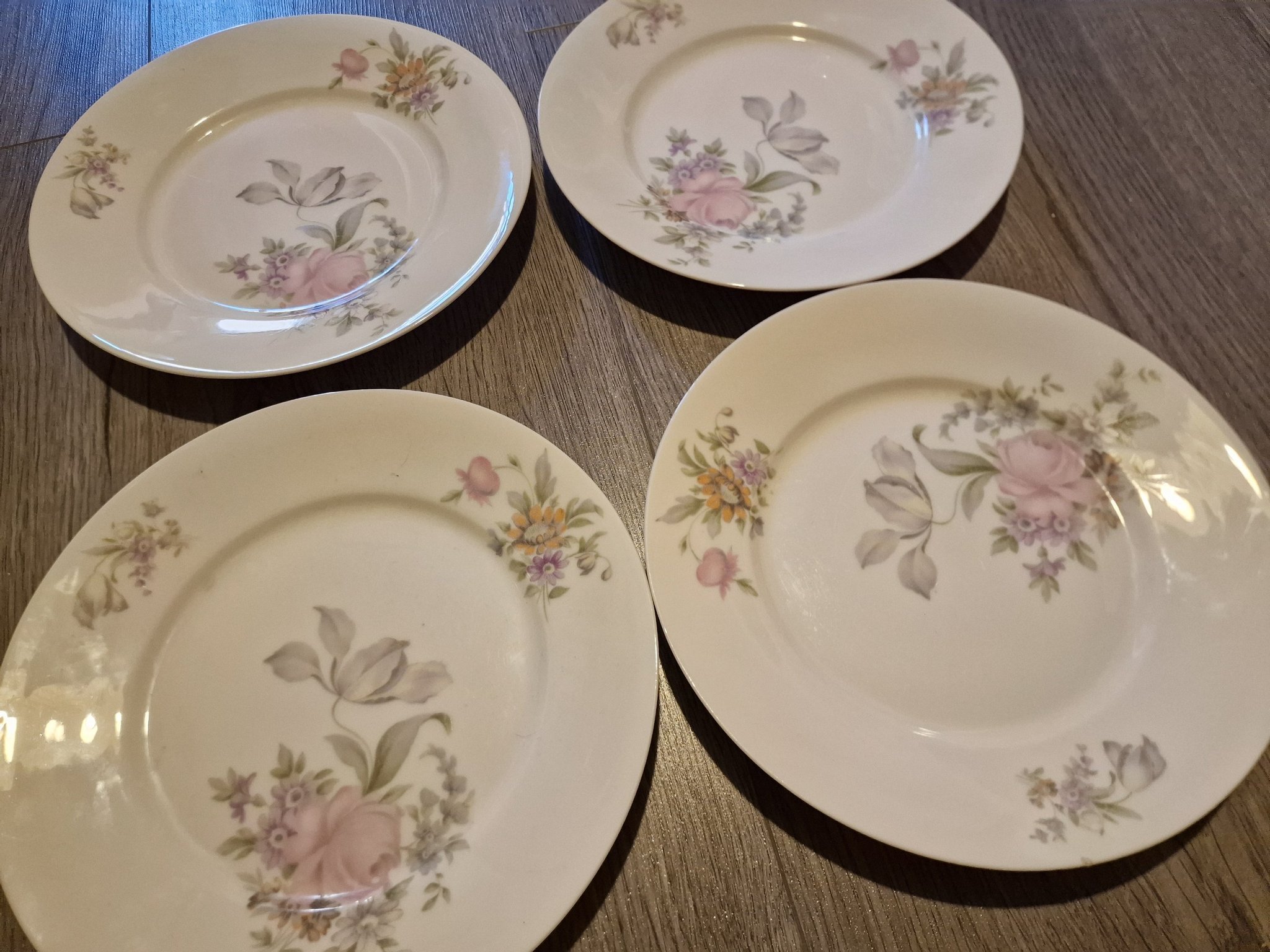 4 Assietter med blommönster, Rosenthal Bavaria | Köp på Tradera (702419206)