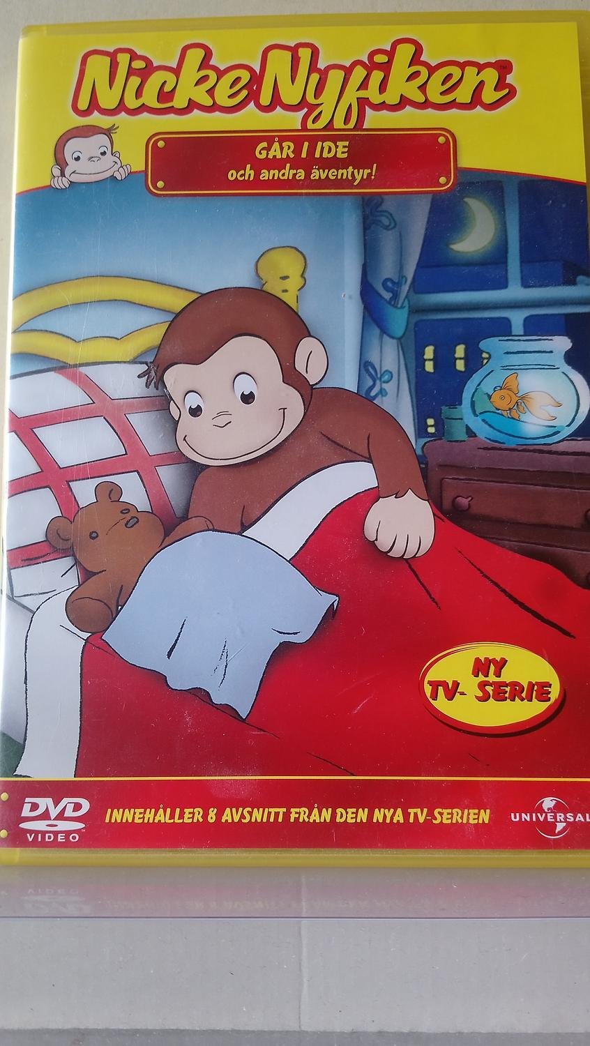 Nicke nyfiken går i ide och andra äventyr!, Dvd