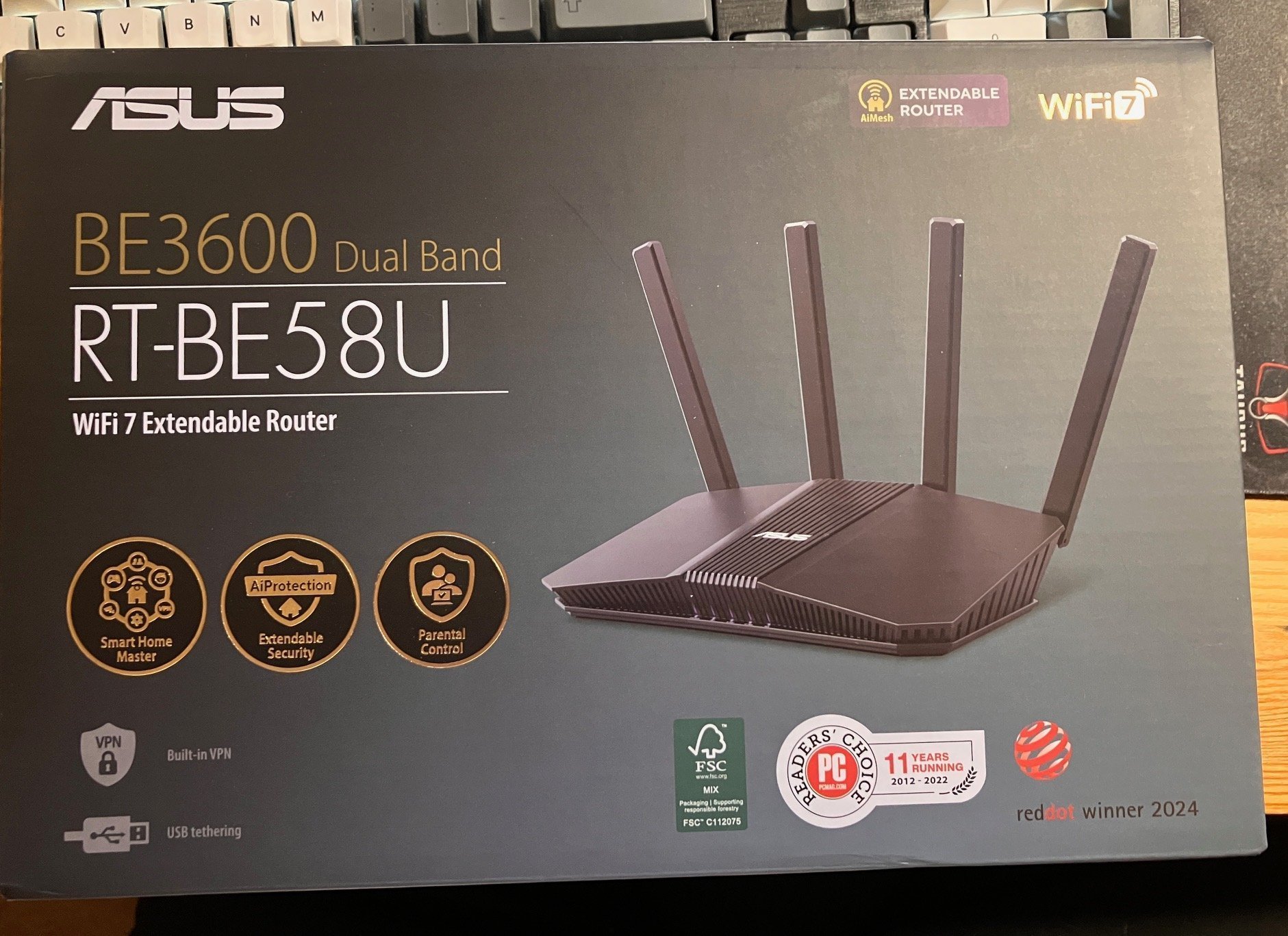 ASUS RT-BE58U BE3600 Dual Band WiFi 7 Router | Köp på Tradera (733000263)
