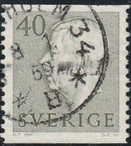 F417 G VI A 40 öre olivgrön stpl. Stockholm 34 .. | Köp på Tradera ...