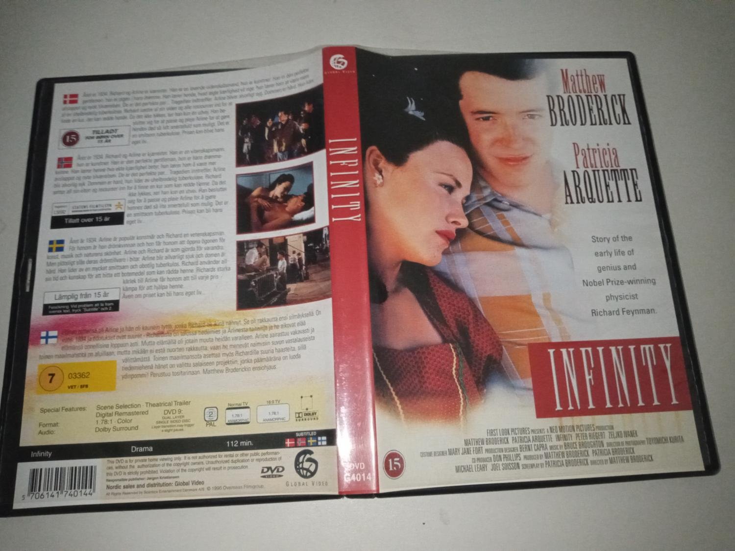 Infinity (Matthew Broderick, Patricia Arquette) | Köp på Tradera ...