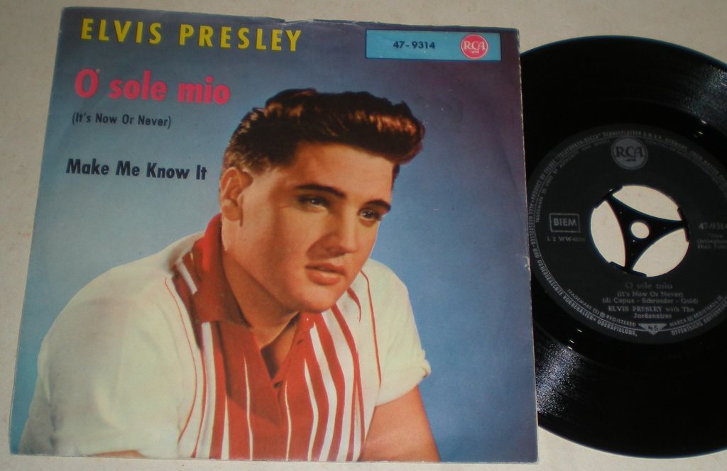 Elvis Presley 45 Ps O Sole Mio 1960 Vg 301520746 ᐈ Gntallis På Tradera