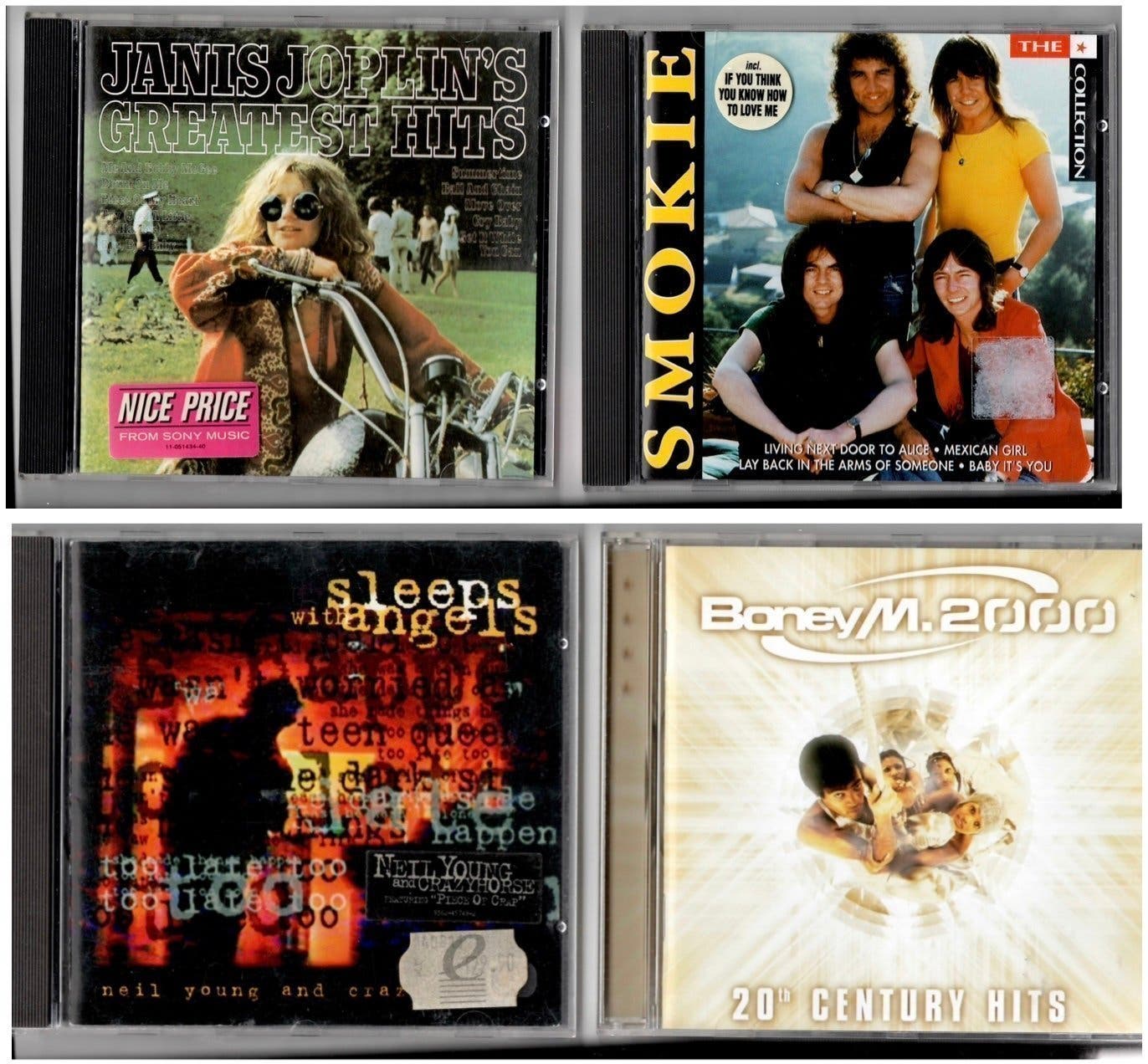 4 st CD: Janis Joplin, Smokie, Neil Young, Bone.. | Köp på Tradera ...