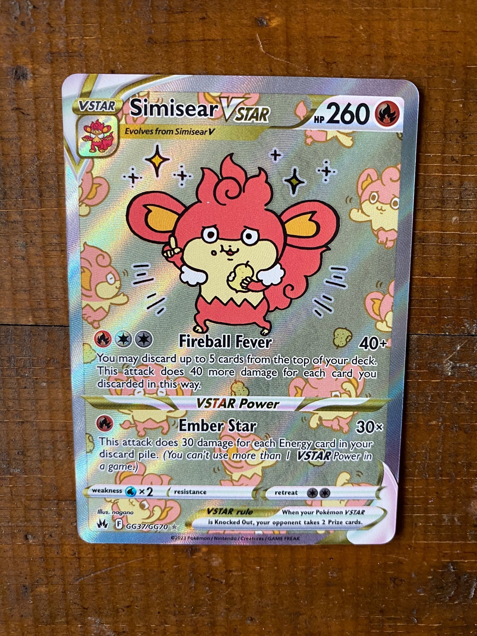 Simisear VSTAR - GG37/GG70 - Ultra Rare - Pokemon | Köp på Tradera ...