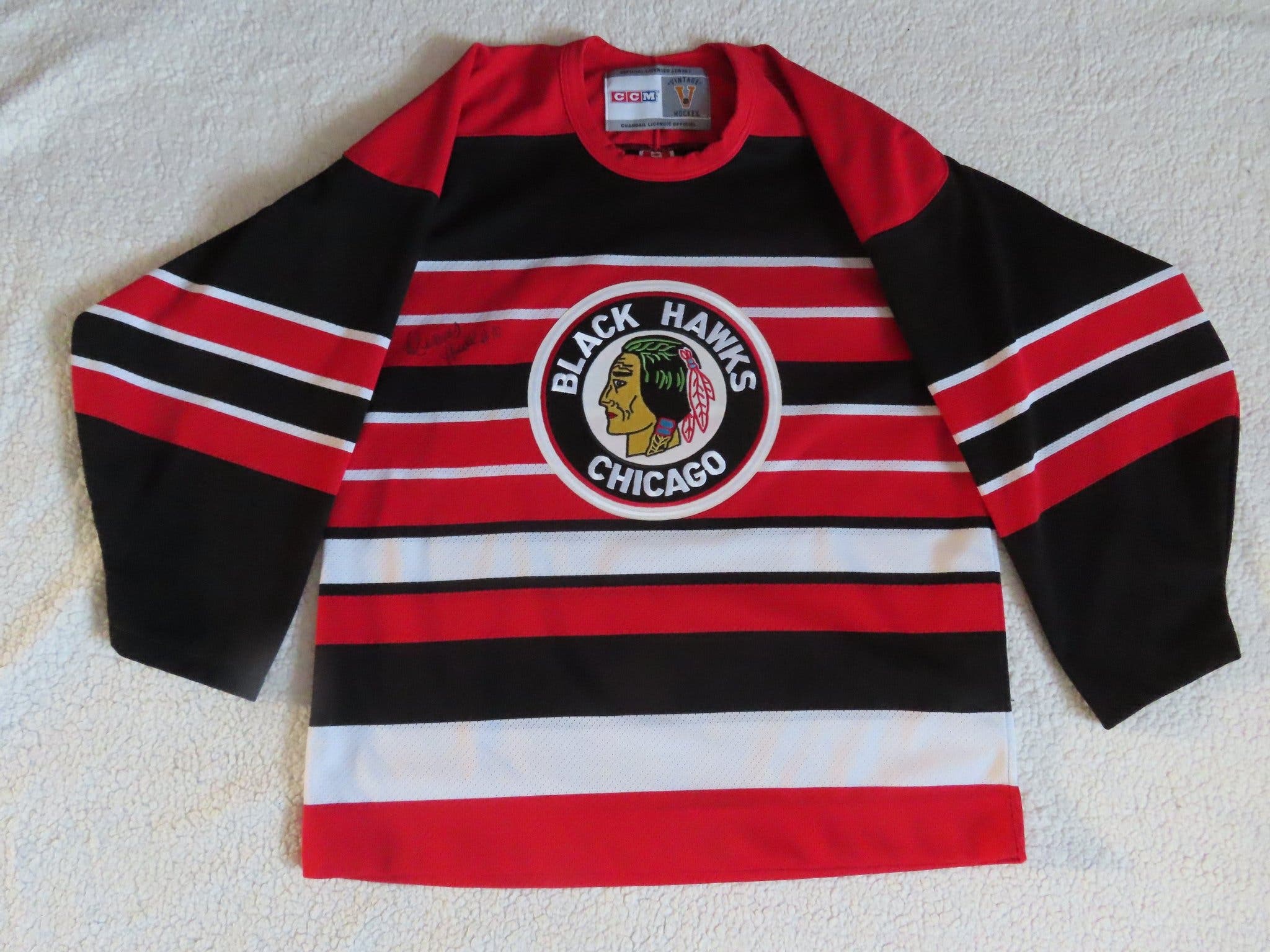 Chicago Black Hawks matchtröja med Dennis Hulls.. | Köp på Tradera ...