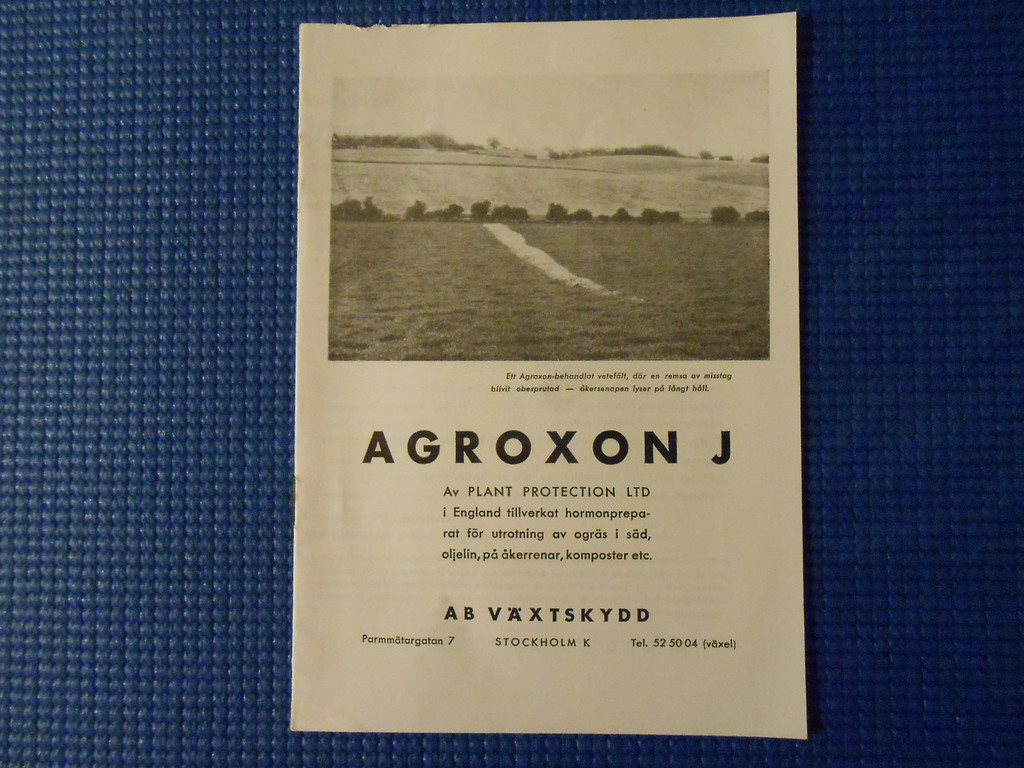 Reklambroschyr Agroxon J. Aktiebolaget J Bruun .. | Köp på Tradera ...