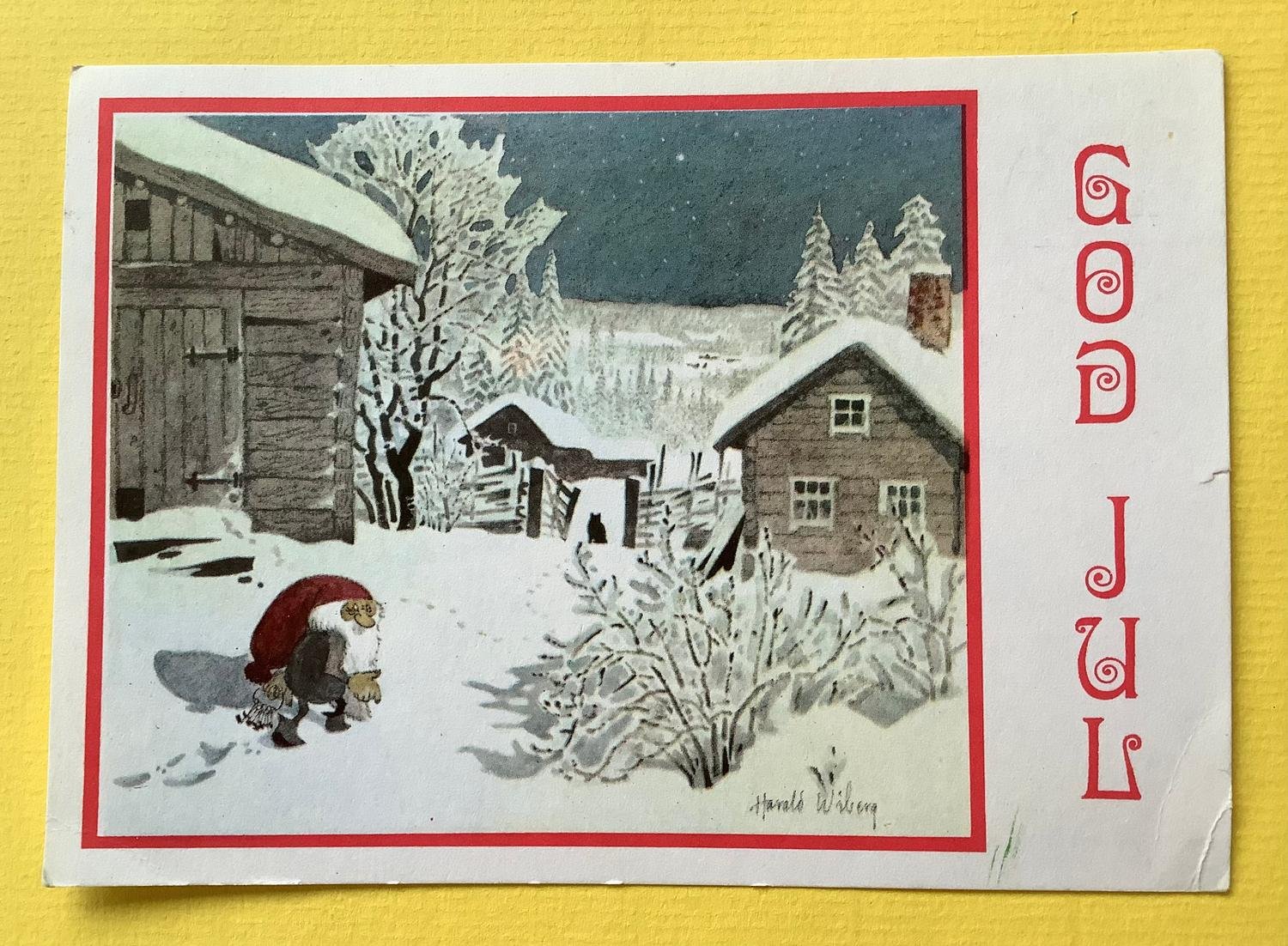 Julkort Tomte Harald Wiberg | Köp på Tradera (616639755)