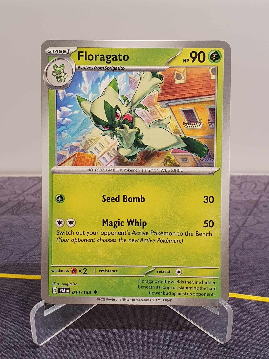 FLORAGATO 014/193 - Paldea Evolved - Pokémon Kort | Köp på Tradera ...