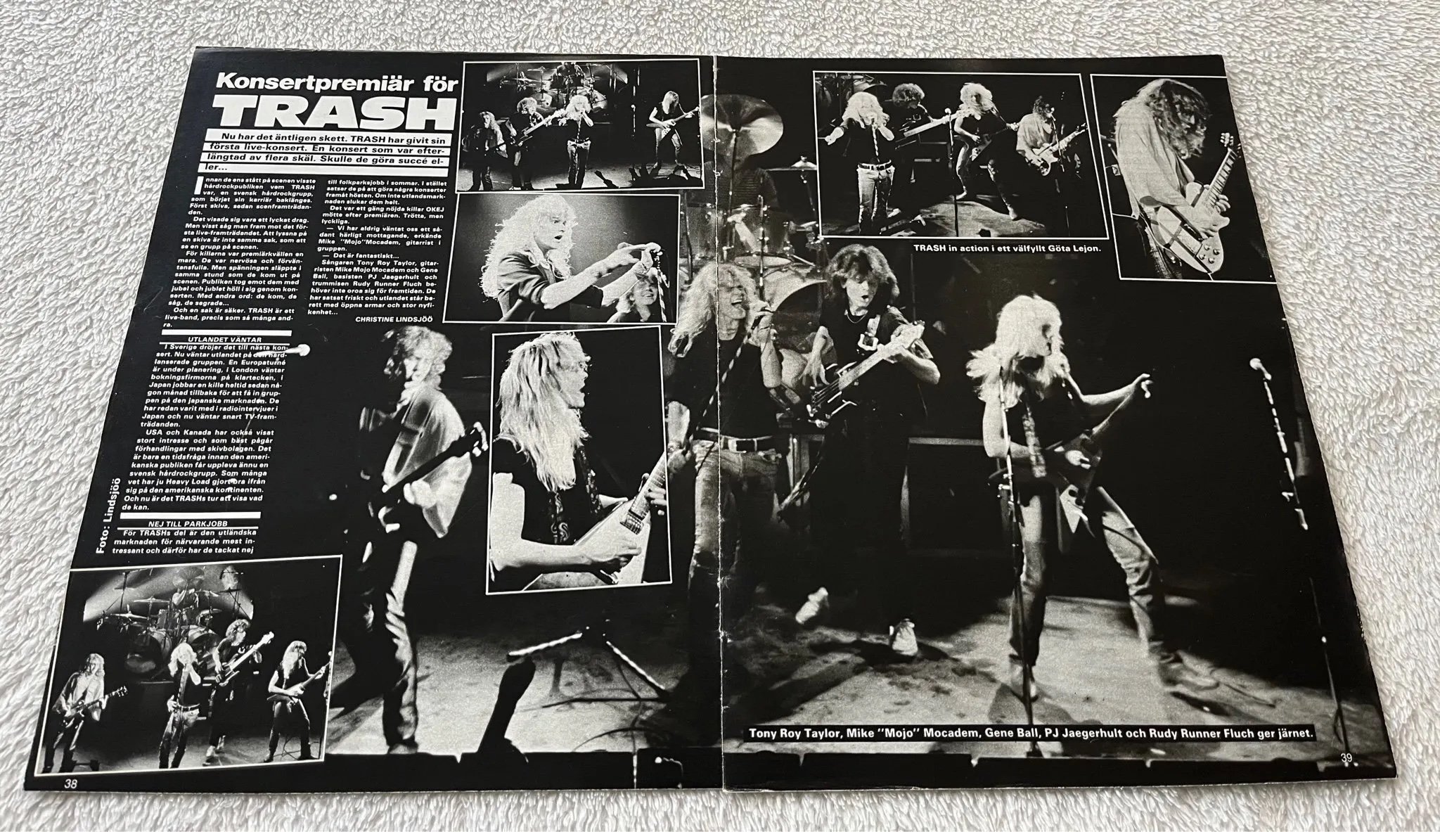 Trash Hårdrock 1983 Metal Reportage clips poste.. | Köp på Tradera ...