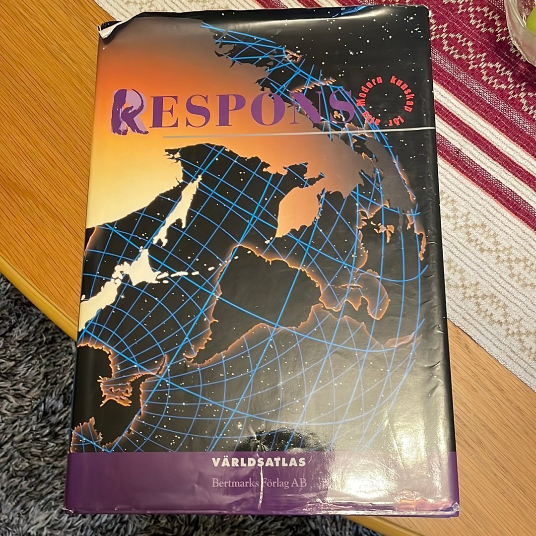 Respons Världsatlas, Bertmarks Förlag AB, 1995 | Köp på Tradera (708801080)