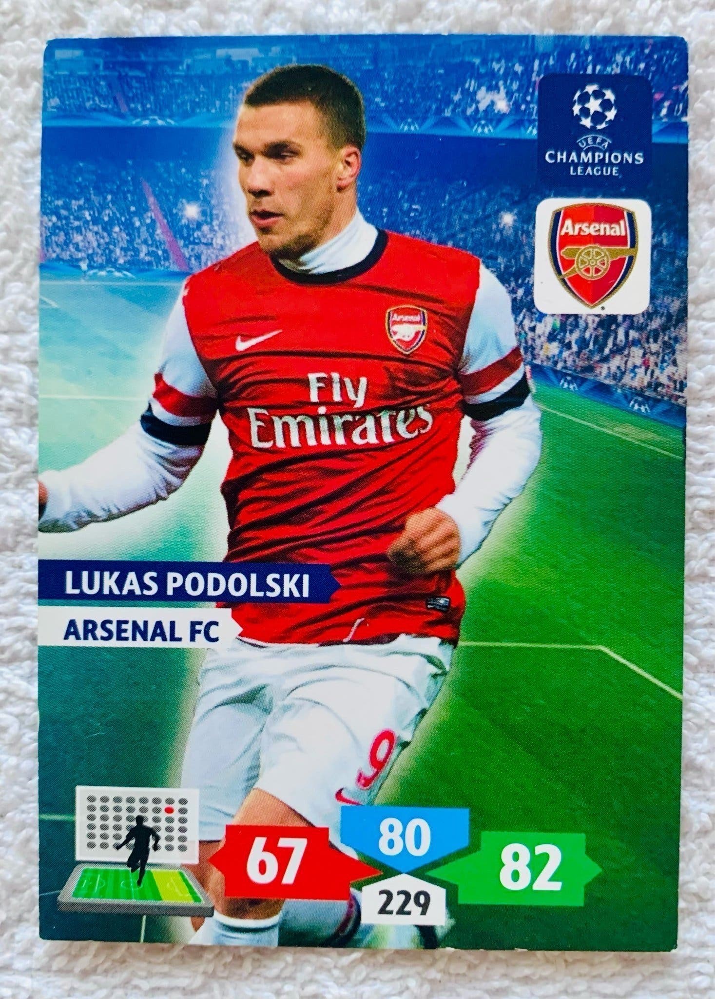 Lukas Podolski - Arsenal FC - UEFA Champions Le.. | Köp på Tradera ...