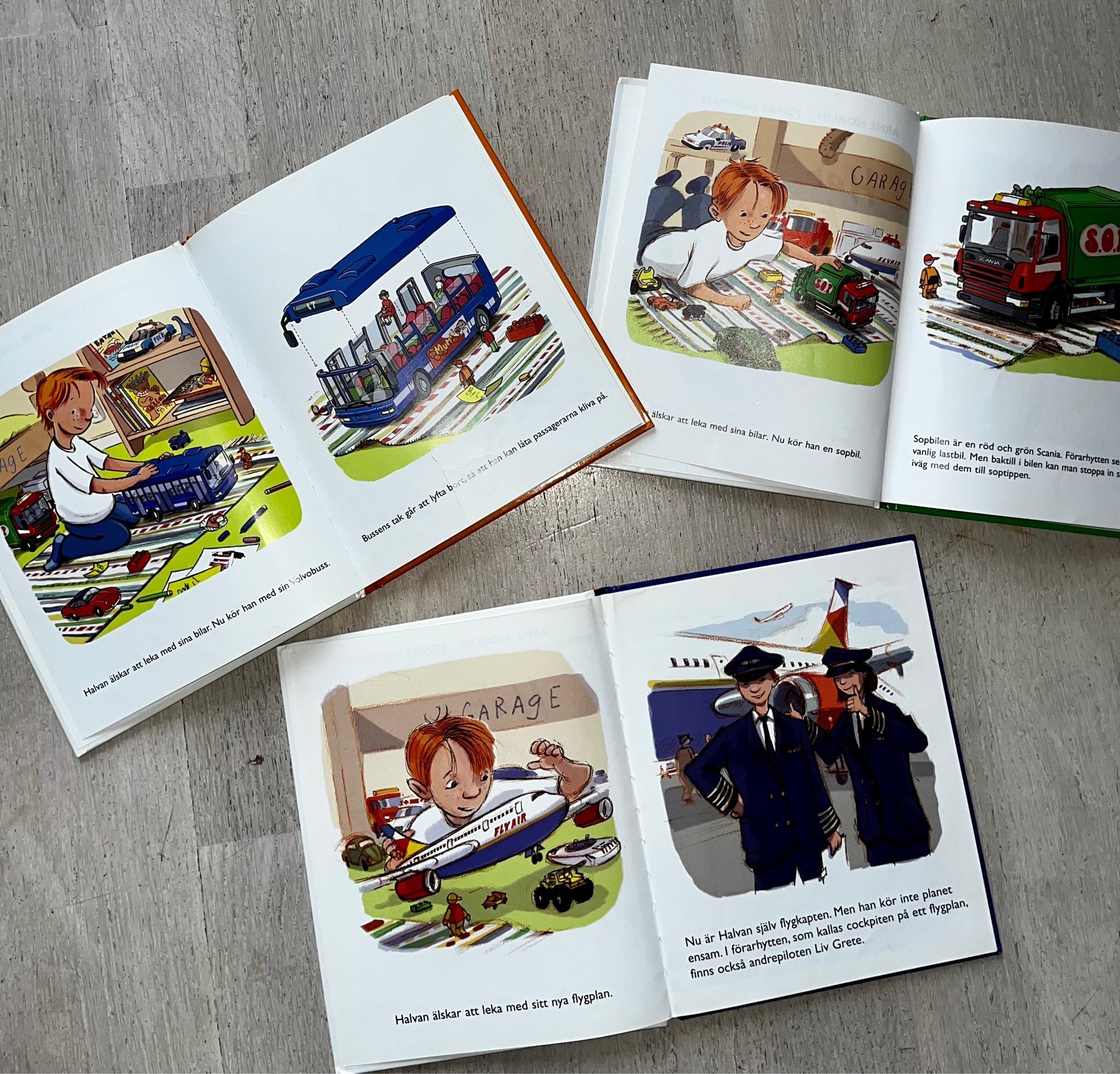 3 inbunda HALVAN böcker; Här kommer Flygplanet .. | Köp på Tradera ...