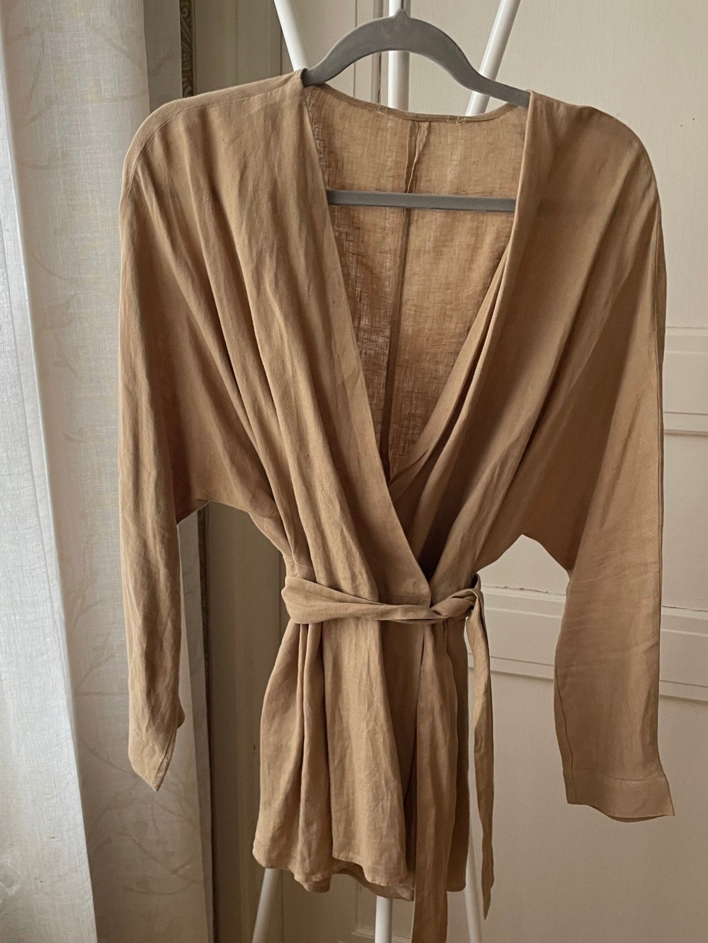 ZARA - kimono, klänning, omlott, knyt, lin, bom.. | Köp på Tradera ...