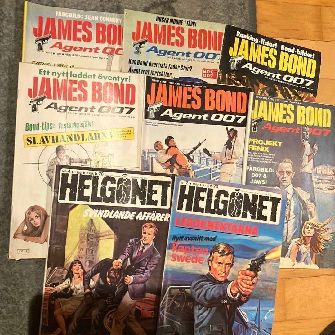 James Bond Agent 007 & Helgonet - Tidningar frå.. | Köp på Tradera ...