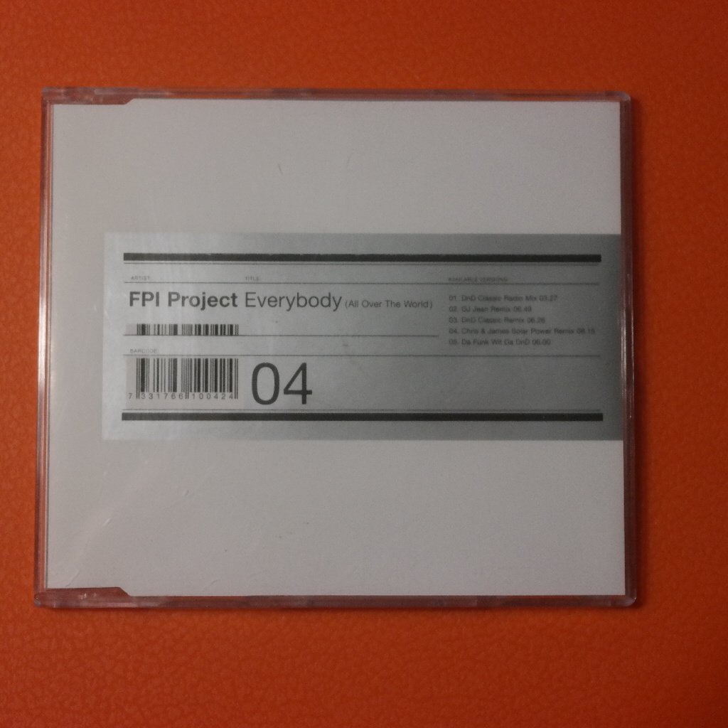FPI Project - Everybody (All Over The World) | Köp på Tradera (319717635)