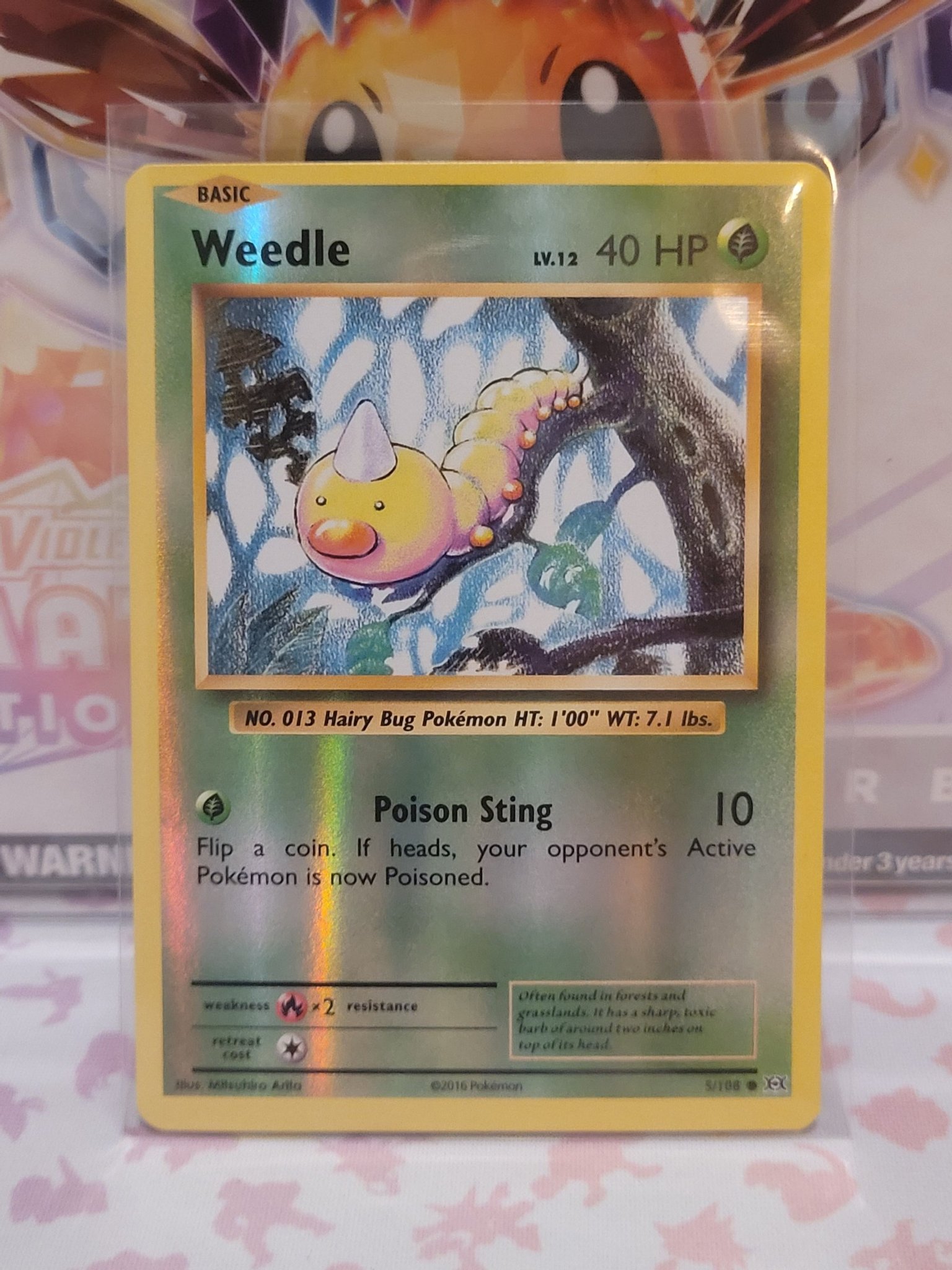 Weedle Reverse holo Evolutions Pokémon kort - P.. | Köp på Tradera ...