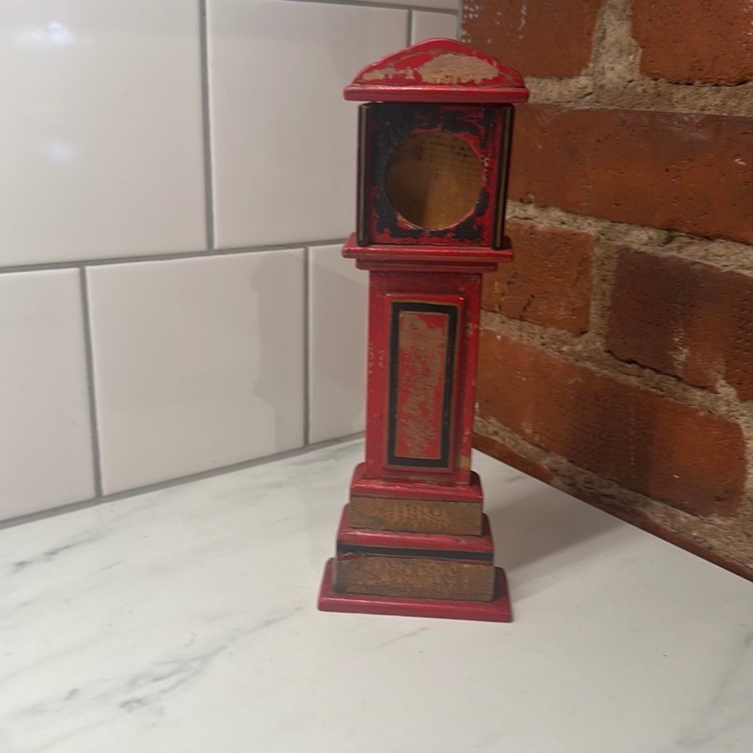 Dockskåps möbel gammal stor klocka | Köp på Tradera (701795720)