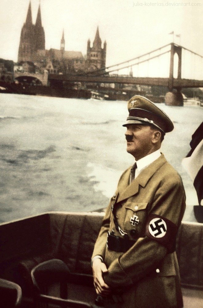 World War 2 Tredje Riket Adolf Hitler Color Foto | Köp på Tradera ...