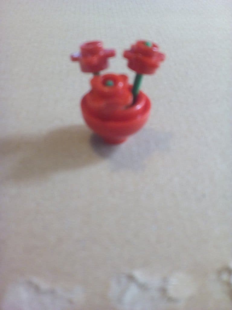 lego ny blomma blommor röd i röd kruka | Köp på Tradera (535185560)
